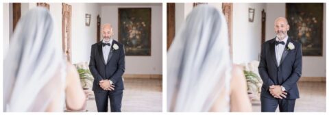 Elegant black and white wedding at Finca Monasterio